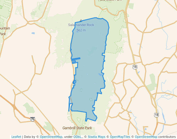 Frederick City Watershed in Frederick | Map and Routes
