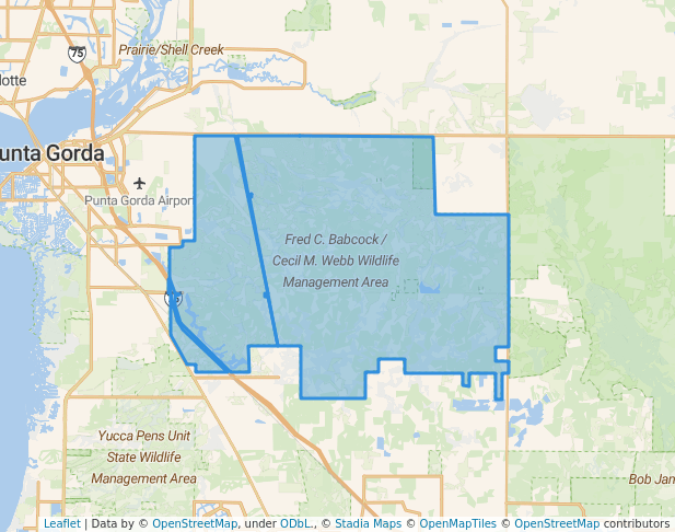 Fred C. Babcock / Cecil M. Webb Wildlife Management Area in Punta Gorda ...