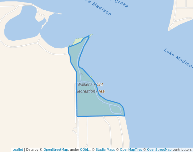 Walker's Point Recreation Area in Wentworth | Map and Routes