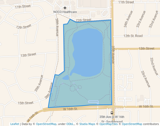Bittersweet Park in Greeley | Map and Routes