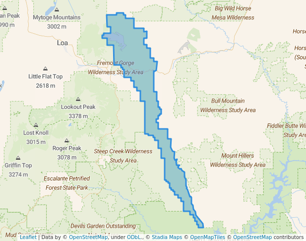 Capitol Reef National Park in Torrey | Map and Routes