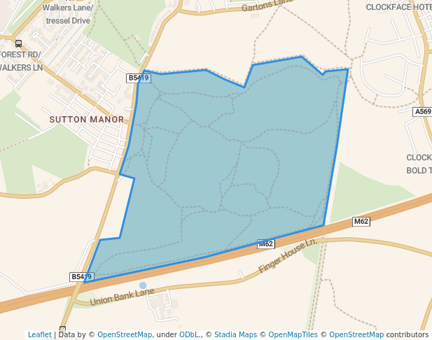 Sutton Manor Woodland in Sutton Manor | Map and Routes