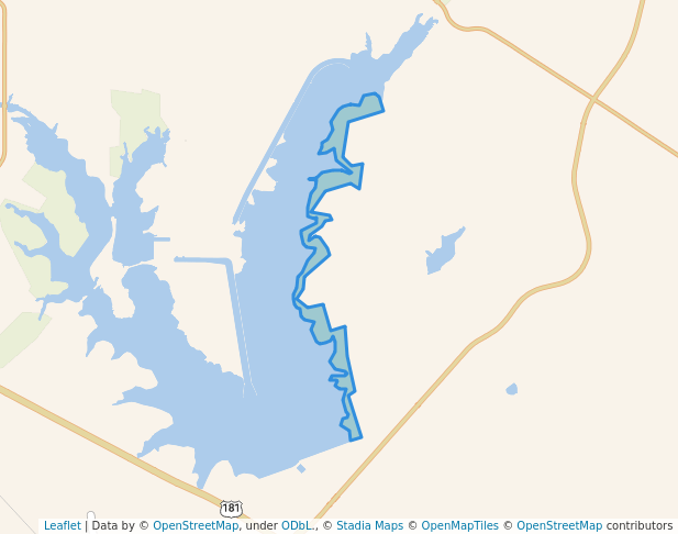 Calaveras Lake Park in San Antonio | Map and Routes