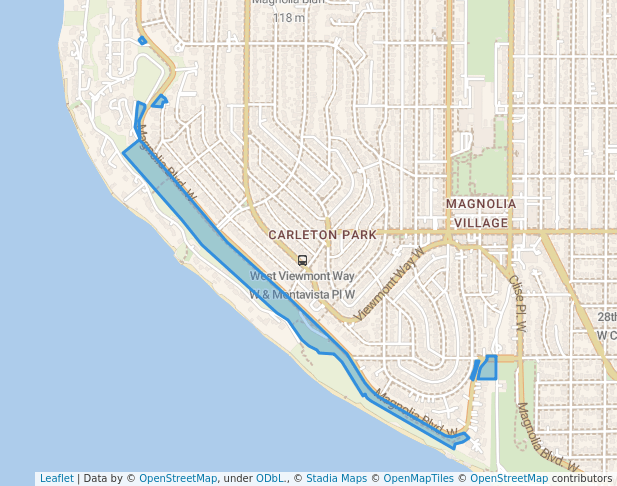 Magnolia Boulevard in Seattle | Map and Routes
