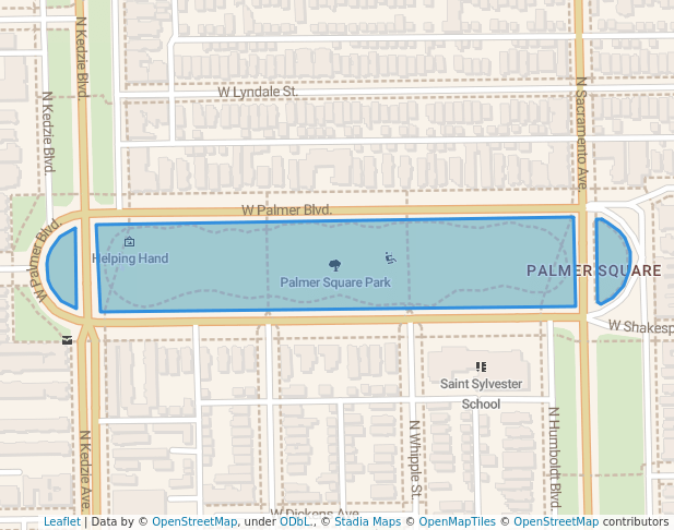 Palmer Square Park in Chicago | Map and Routes