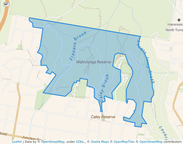 Wahroonga Reserve in North Wahroonga | Map and Routes