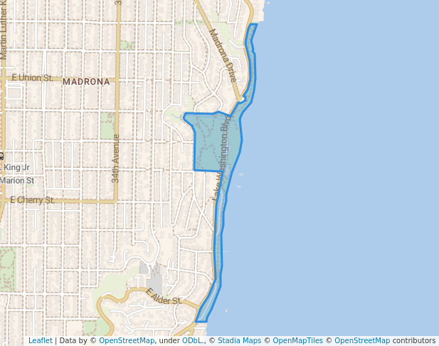 Madrona Park in Seattle | Map and Routes