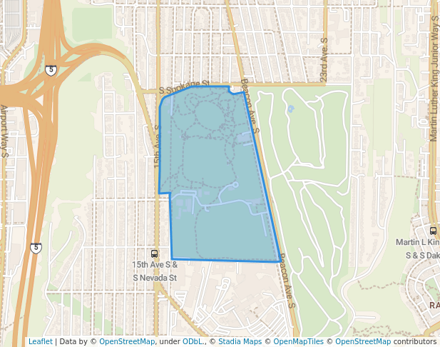 Jefferson Park in Seattle | Map and Routes