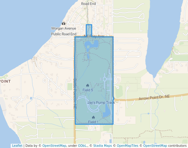 Battle Point Park in Bainbridge Island | Map and Routes