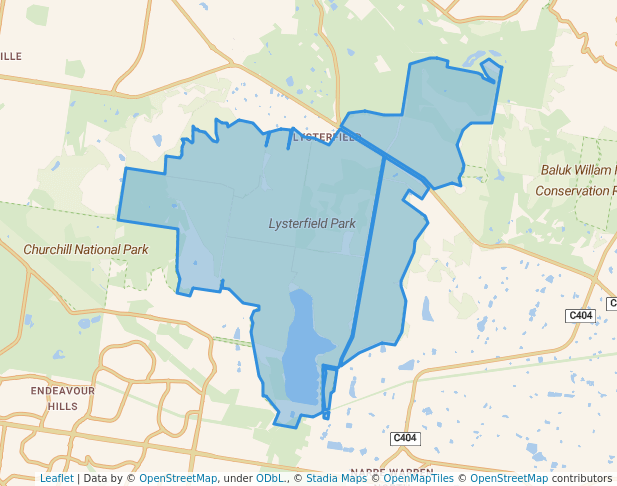 Lysterfield Park in Lysterfield | Map and Routes
