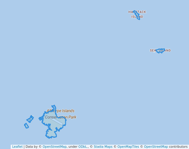 Althorpe Islands Conservation Park in Inneston | Map and Routes
