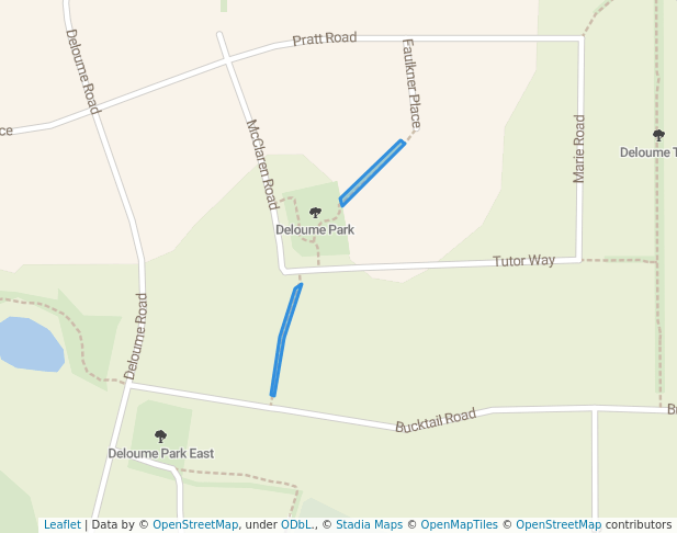 Deloume Connector Trail in Mill Bay | Map and Routes