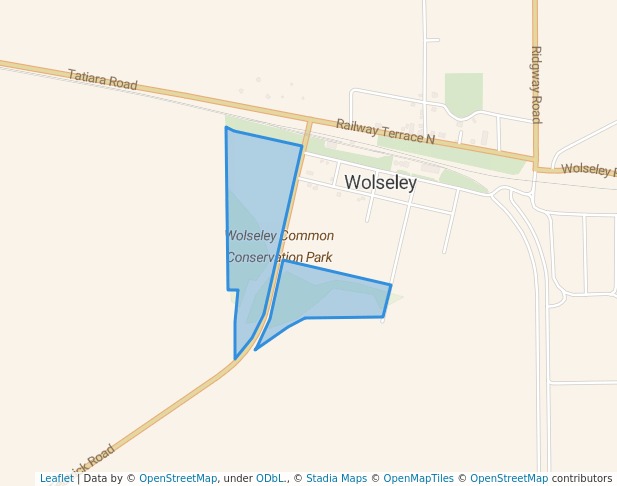 Wolseley Common Conservation Park in Wolseley | Map and Routes