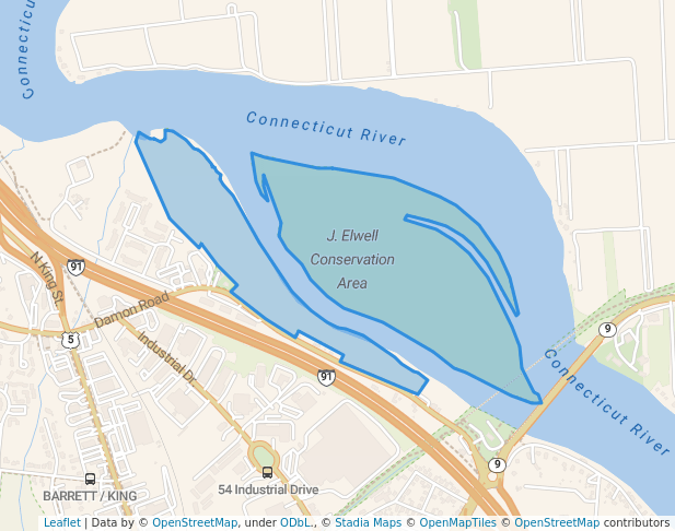J. Elwell Conservation Area in Northampton | Map and Routes