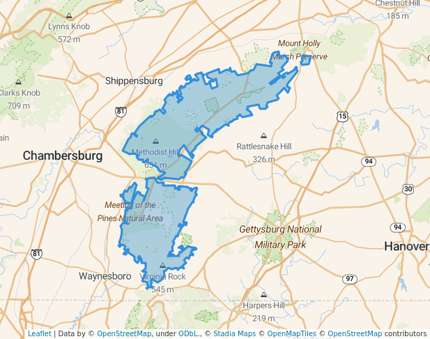 Michaux State Forest in Orrtanna | Map and Routes