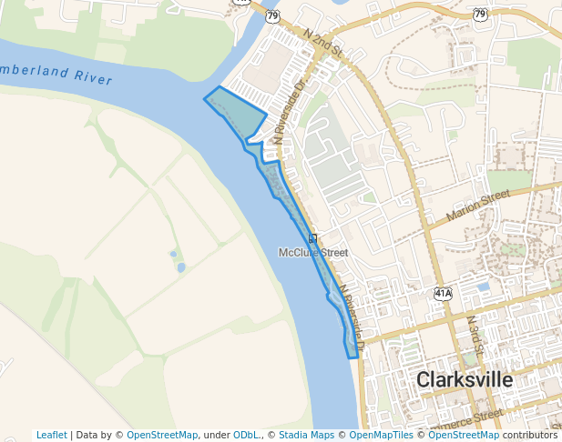 McGregor Park in Clarksville | Map and Routes