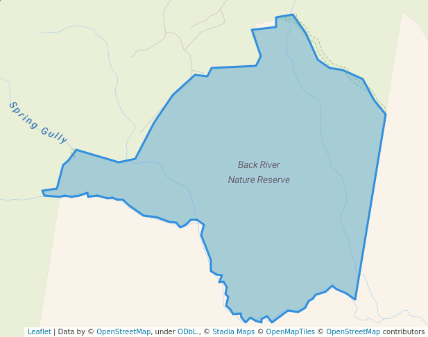 Back River Nature Reserve in Hanging Rock | Map and Routes