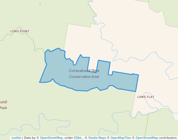 Curracabundi State Conservation Area in Giro | Map and Routes