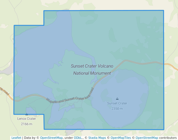 Sunset Crater Volcano National Monument in Flagstaff | Map and Routes