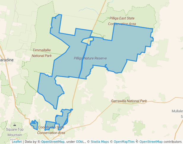 Pilliga Nature Reserve in Dandry | Map and Routes