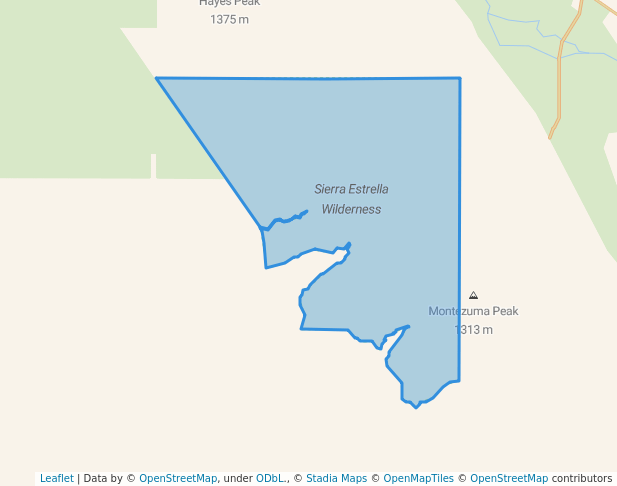 Sierra Estrella Wilderness in Avondale | Map and Routes