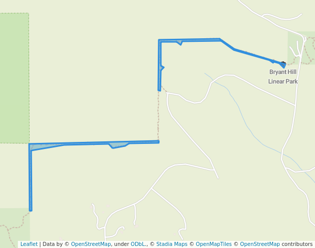 Bryant Hill Linear Park in Fulford | Map and Routes