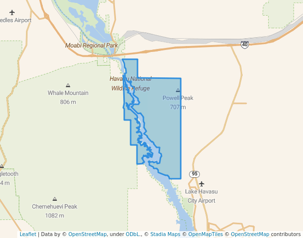 Havasu Wilderness in Topock | Map and Routes