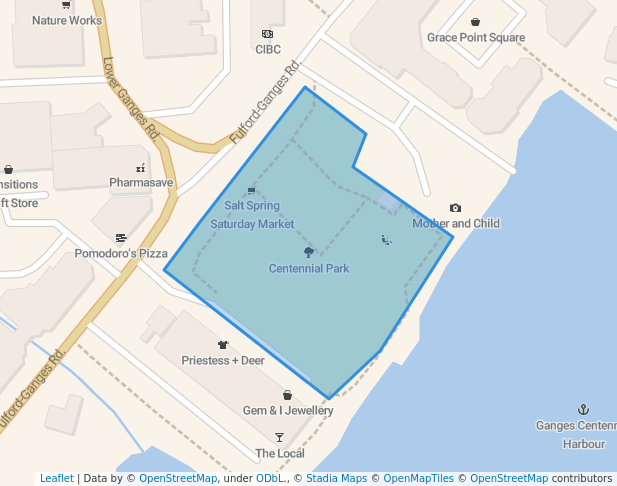 Centennial Park in Long Harbour | Map and Routes