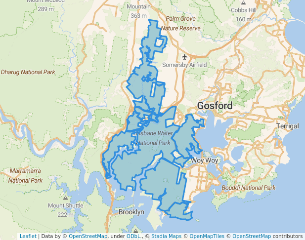 Brisbane Water National Park in Kariong | Map and Routes