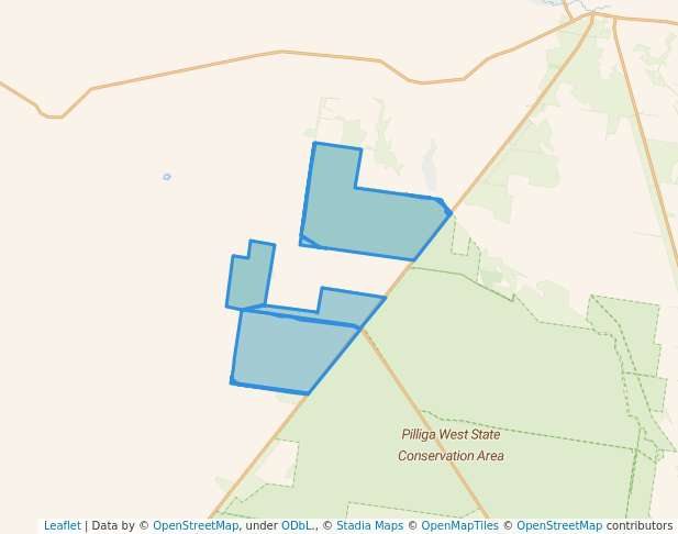 Pilliga West National Park in Pilliga | Map and Routes
