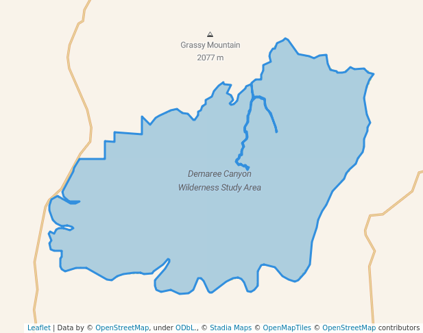 Demaree Canyon Wilderness Study Area in De Beque | Map and Routes