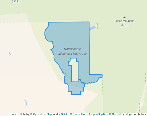 Troublesome Wilderness Study Area in Kremmling | Map and Routes