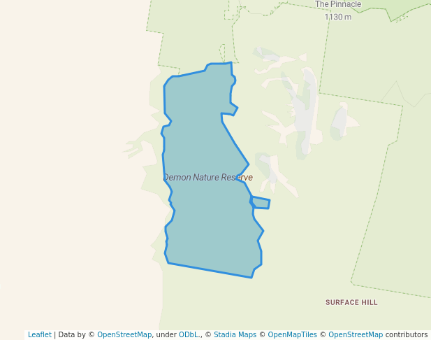 Demon Nature Reserve in Timbarra | Map and Routes