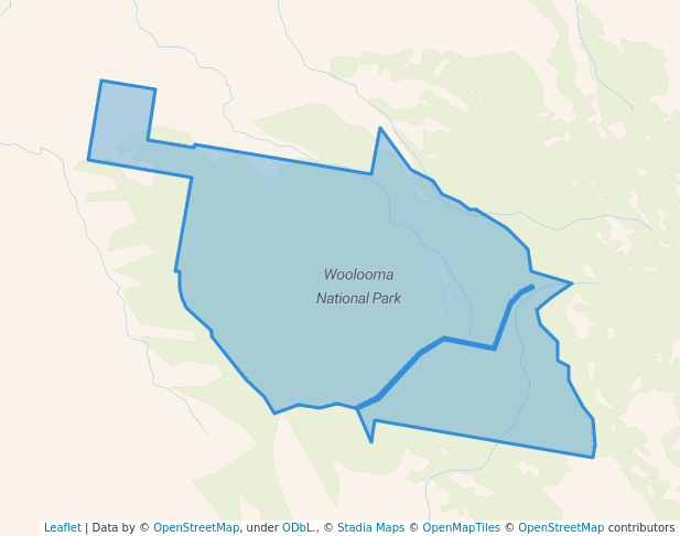 Woolooma National Park in Belltrees | Map and Routes
