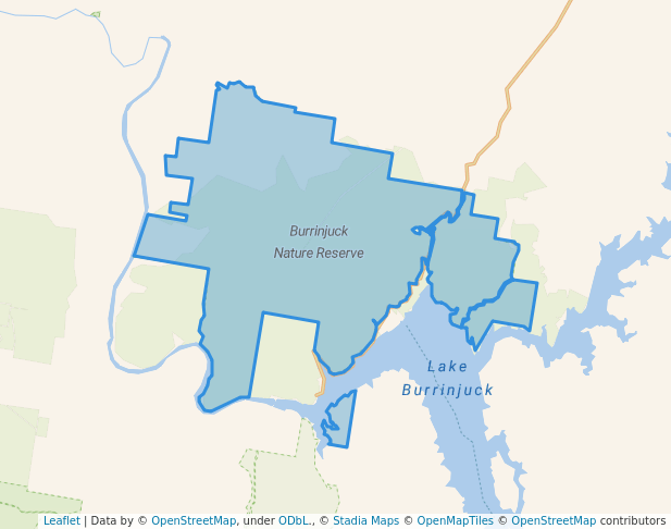 Burrinjuck Nature Reserve in Burrinjuck | Map and Routes