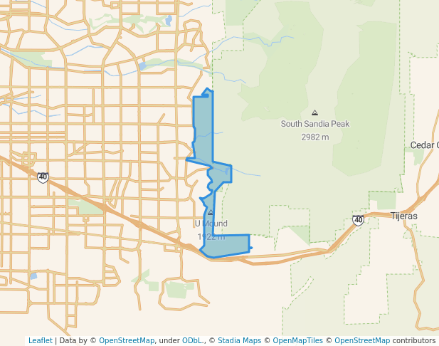 Sandia Foothills Open Space in Albuquerque | Map and Routes
