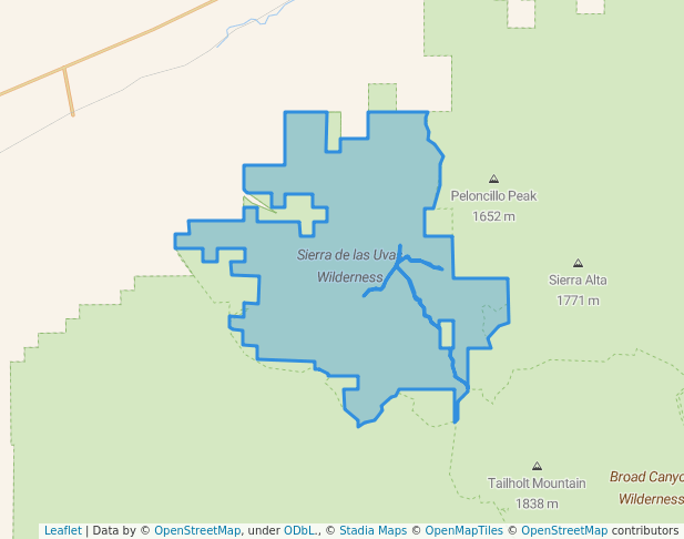 Las Uvas Mountains Wilderness Study Area in Hatch | Map and Routes