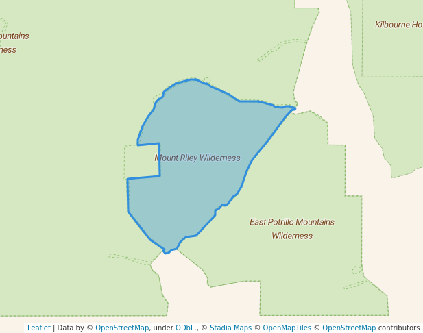 Mount Riley Wilderness in Anthony | Map and Routes