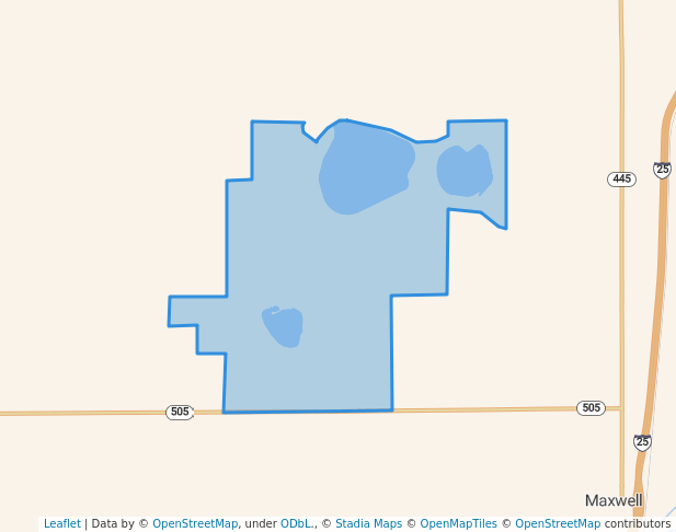 Maxwell National Wildlife Refuge in Maxwell | Map and Routes