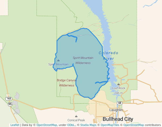 Spirit Mountain Wilderness in COTTONWOOD CV | Map and Routes