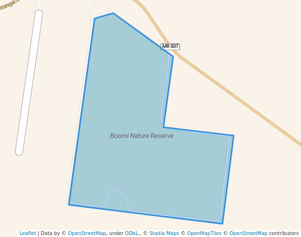 Boomi Nature Reserve in Boomi | Map and Routes