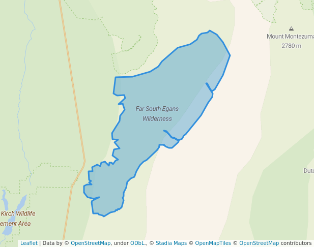 Far South Egans Wilderness in Pioche | Map and Routes
