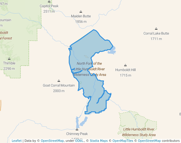 North Fork of the Little Humboldt River Wilderness Study Area in ...