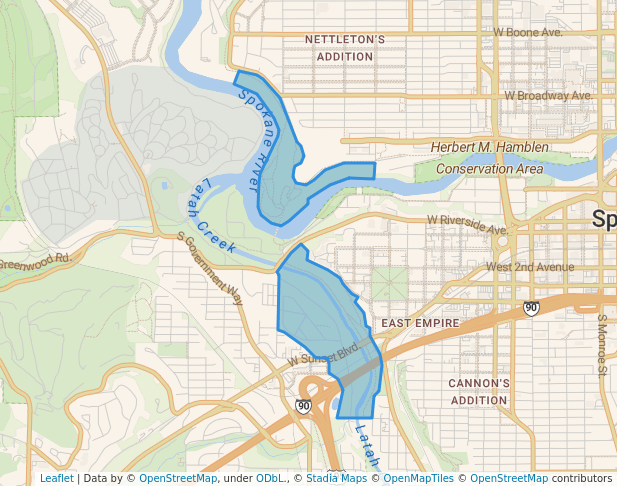 High Bridge Park in Spokane | Map and Routes