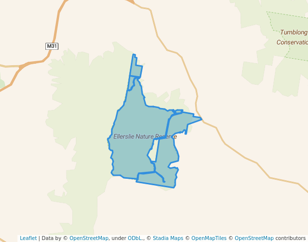 Ellerslie Nature Reserve in Mount Adrah | Map and Routes