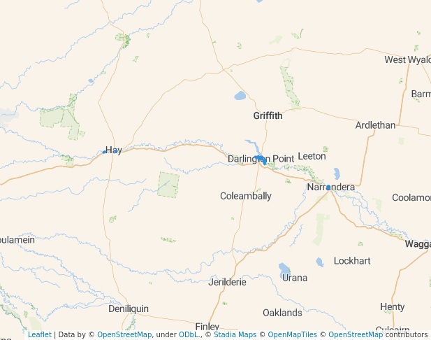 Murrumbidgee Valley Regional Park in Darlington Point | Map and Routes