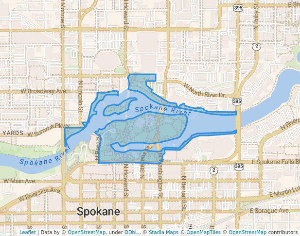 Riverfront Park in Spokane | Map and Routes
