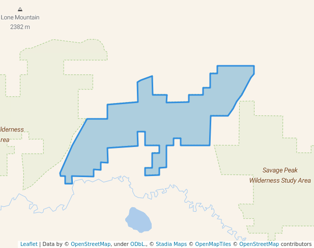 Miller Spring Wilderness Study Area in Mills | Map and Routes