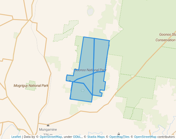 Goonoo National Park in Goonoo Forest | Map and Routes