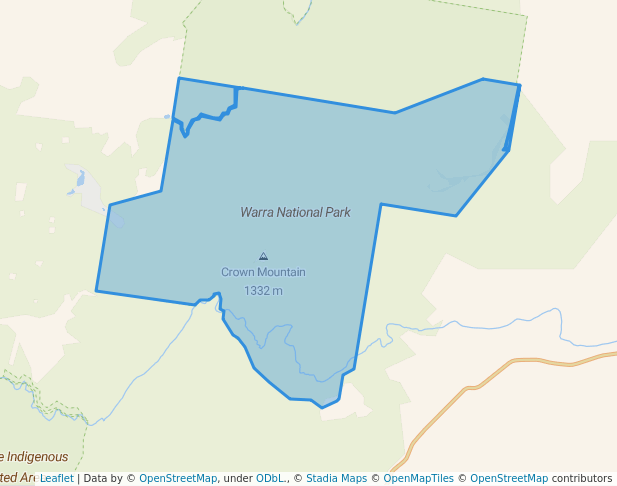 Warra National Park in Kookabookra | Map and Routes